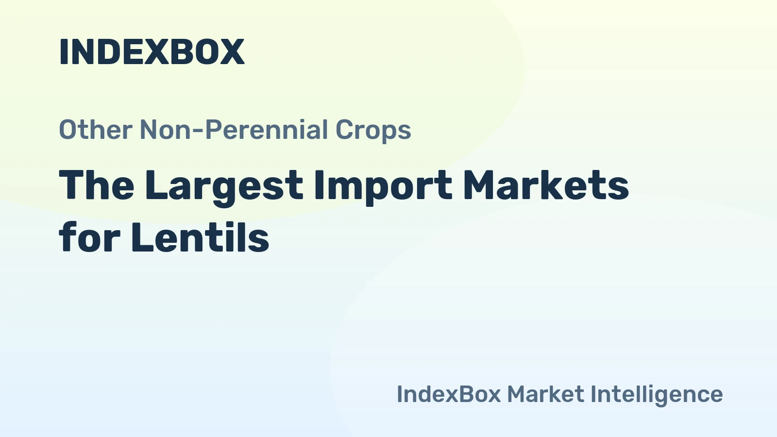 The Largest Import Markets for Lentils