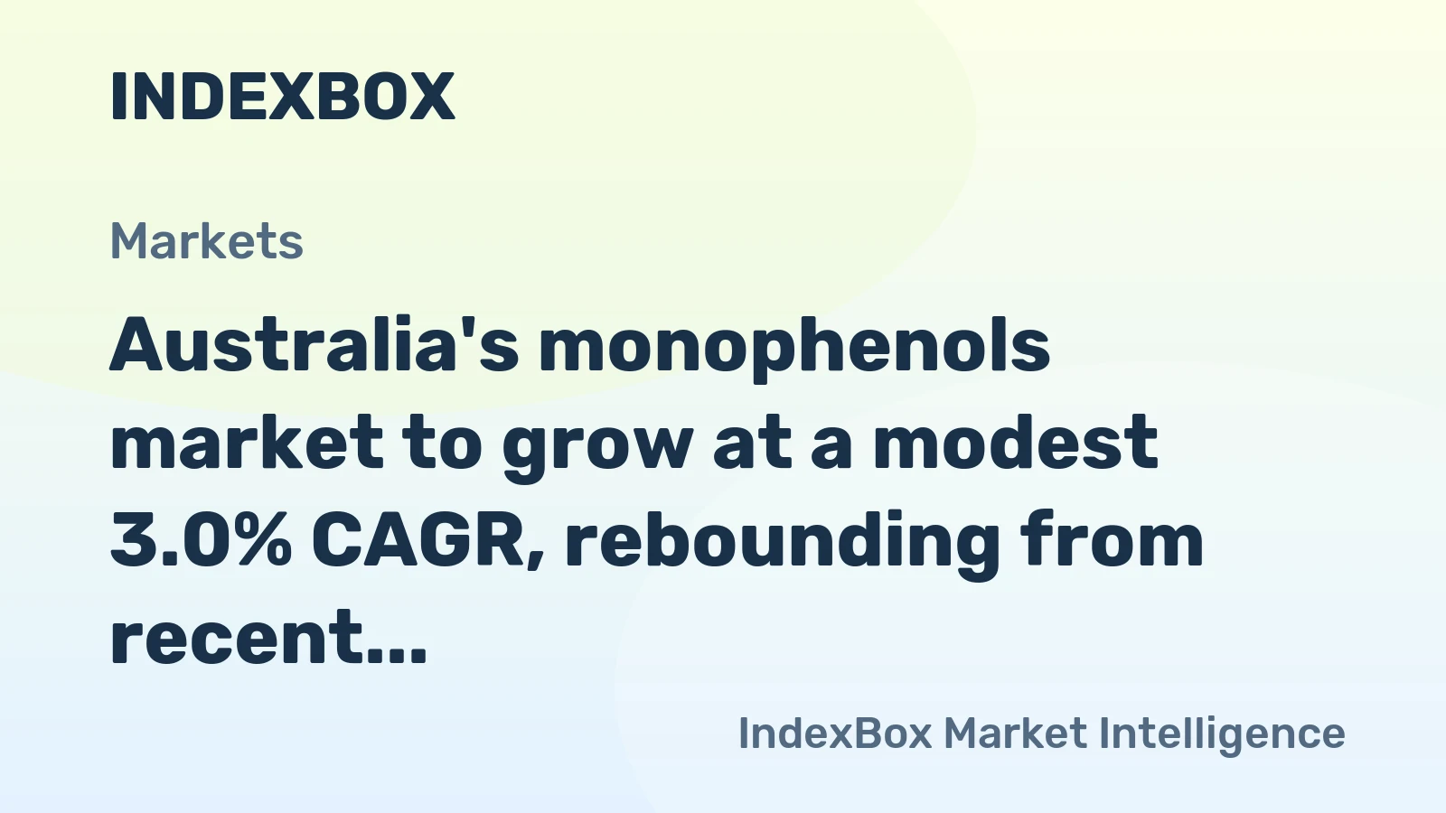 Australia's monophenols market to grow at a modest 3.0% CAGR, rebounding from recent sharp declines to reach $3.1M by 2035.