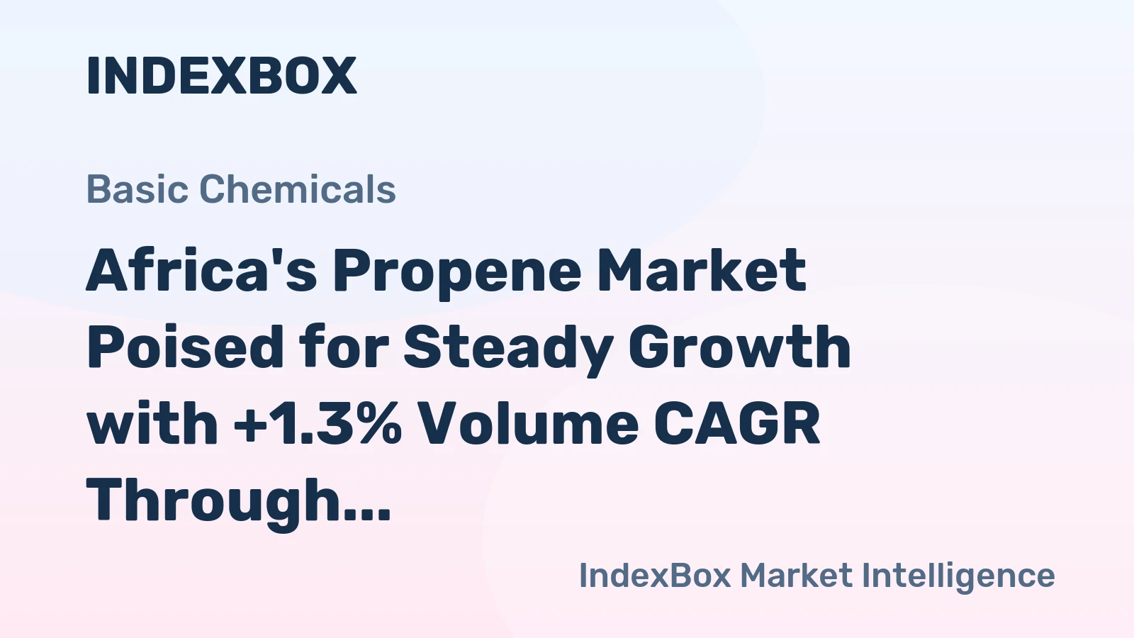 Africa's Propene Market Poised for Steady Growth with +1.3% Volume CAGR Through 2035