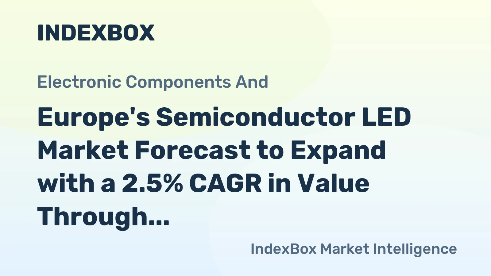 Europe's Semiconductor LED Market Forecast to Expand with a 2.5% CAGR in Value Through 2035