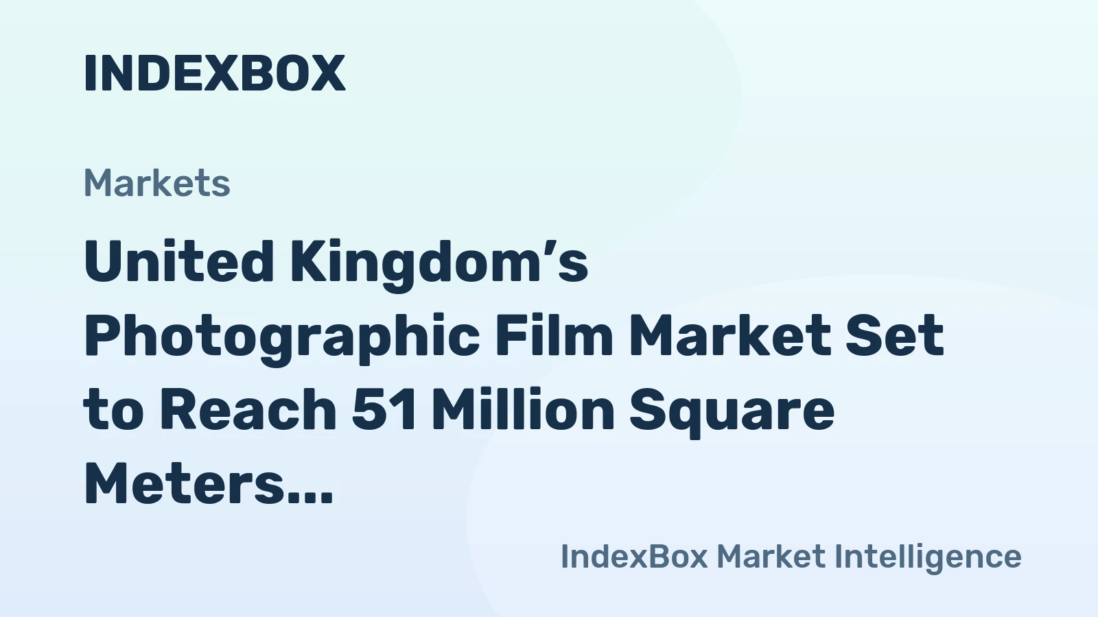 United Kingdom’s Photographic Film Market Set to Reach 51 Million Square Meters and $274 Million by 2035
