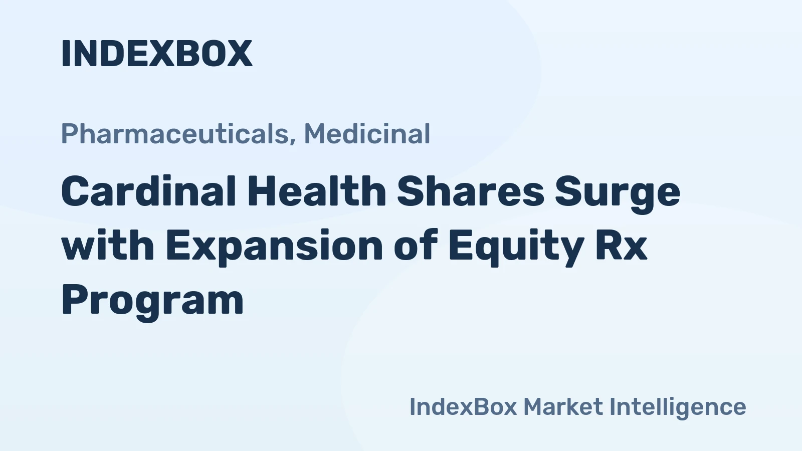 Cardinal Health Shares Surge with Expansion of Equity Rx Program