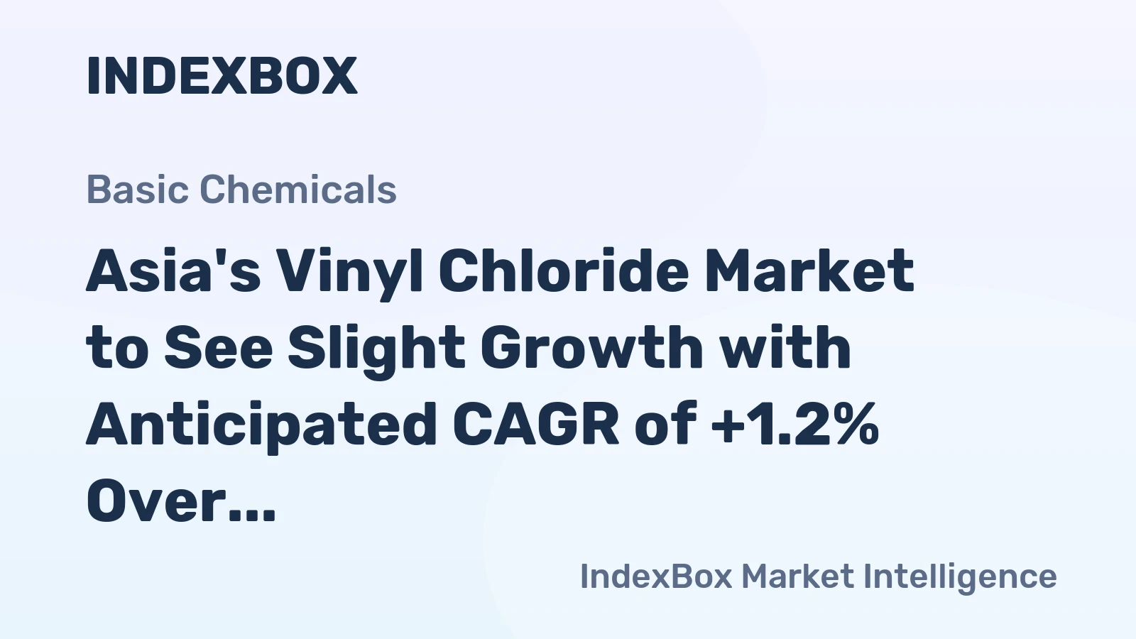 Asia's Vinyl Chloride Market to See Slight Growth with Anticipated CAGR of +1.2% Over Next Decade