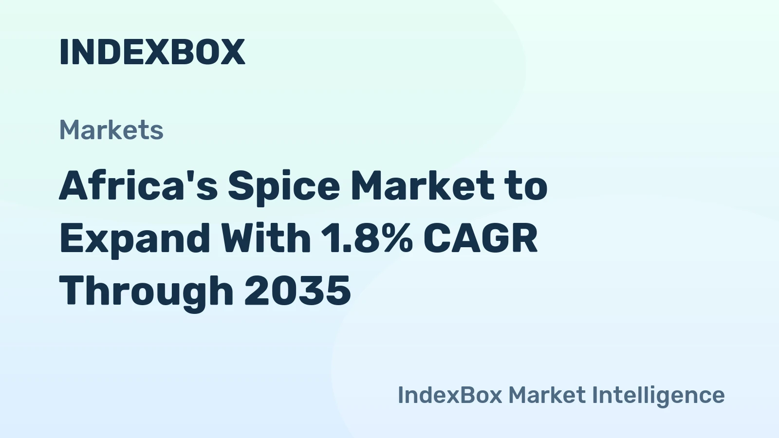 Africa's Spice Market to Expand With 1.8% CAGR Through 2035