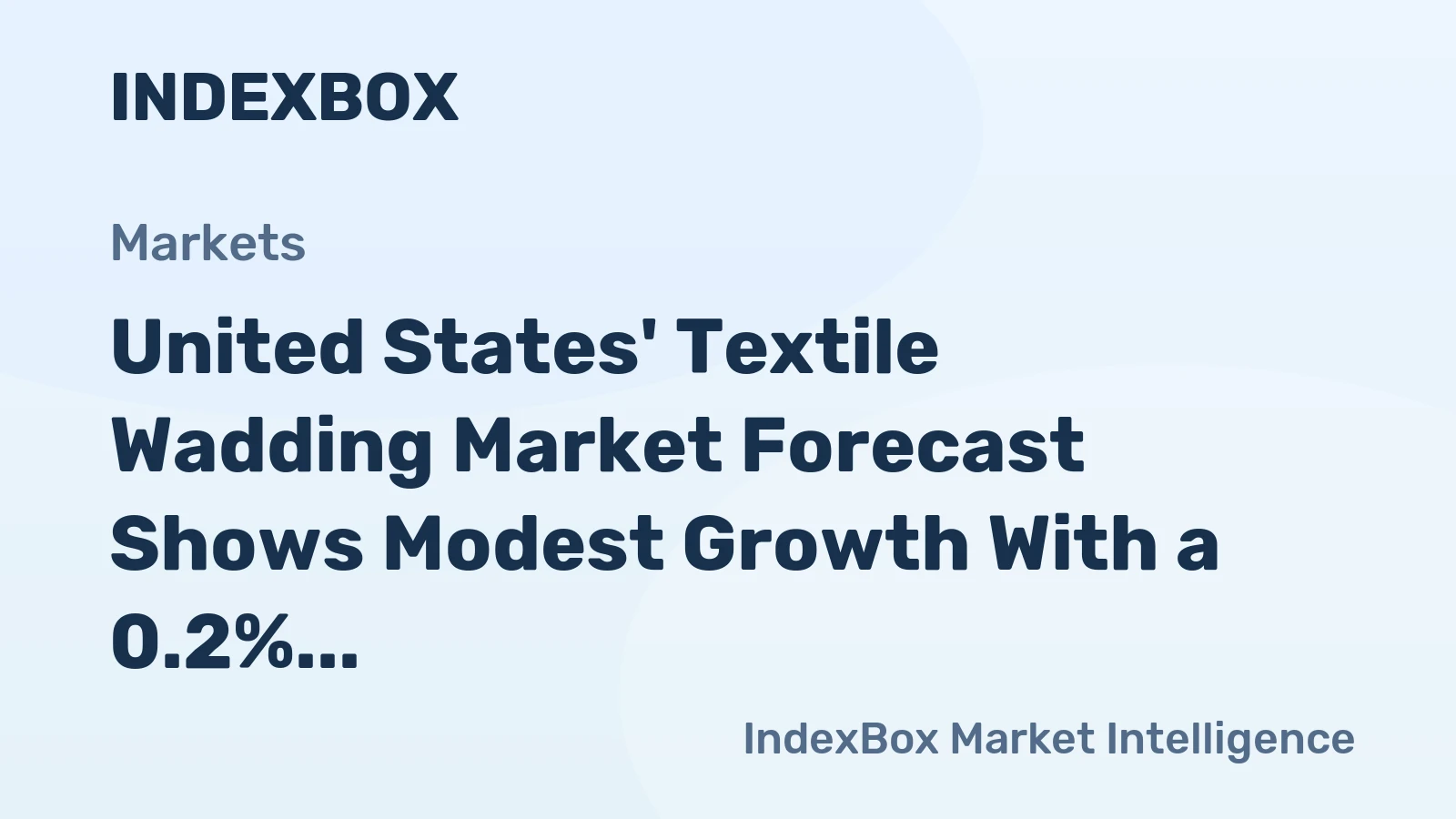 United States' Textile Wadding Market Forecast Shows Modest Growth With a 0.2% CAGR Through 2035