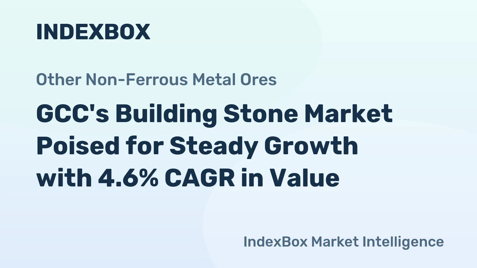 GCC's Building Stone Market Poised for Steady Growth with 4.6% CAGR in Value