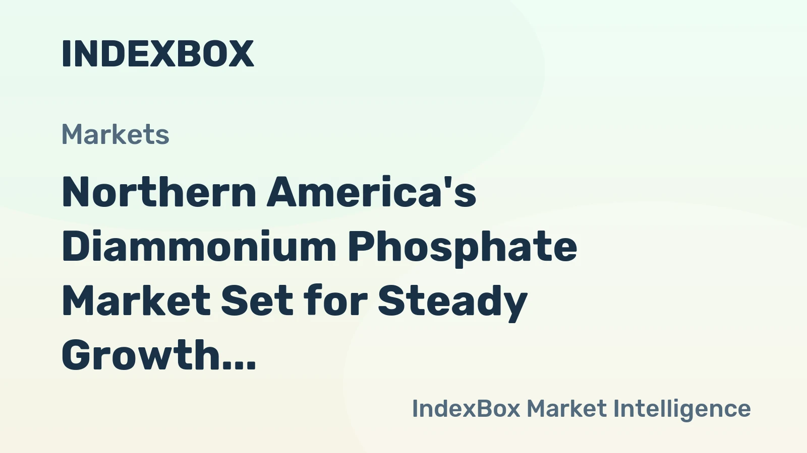 Northern America's Diammonium Phosphate Market Set for Steady Growth with a 3.7% CAGR in Value