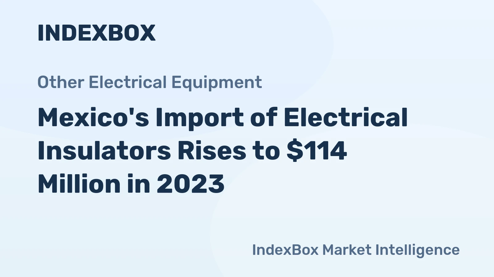 Mexico's Import of Electrical Insulators Rises to $114 Million in 2023
