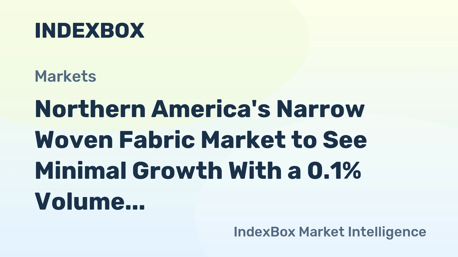Northern America's Narrow Woven Fabric Market to See Minimal Growth With a 0.1% Volume CAGR Through 2035
