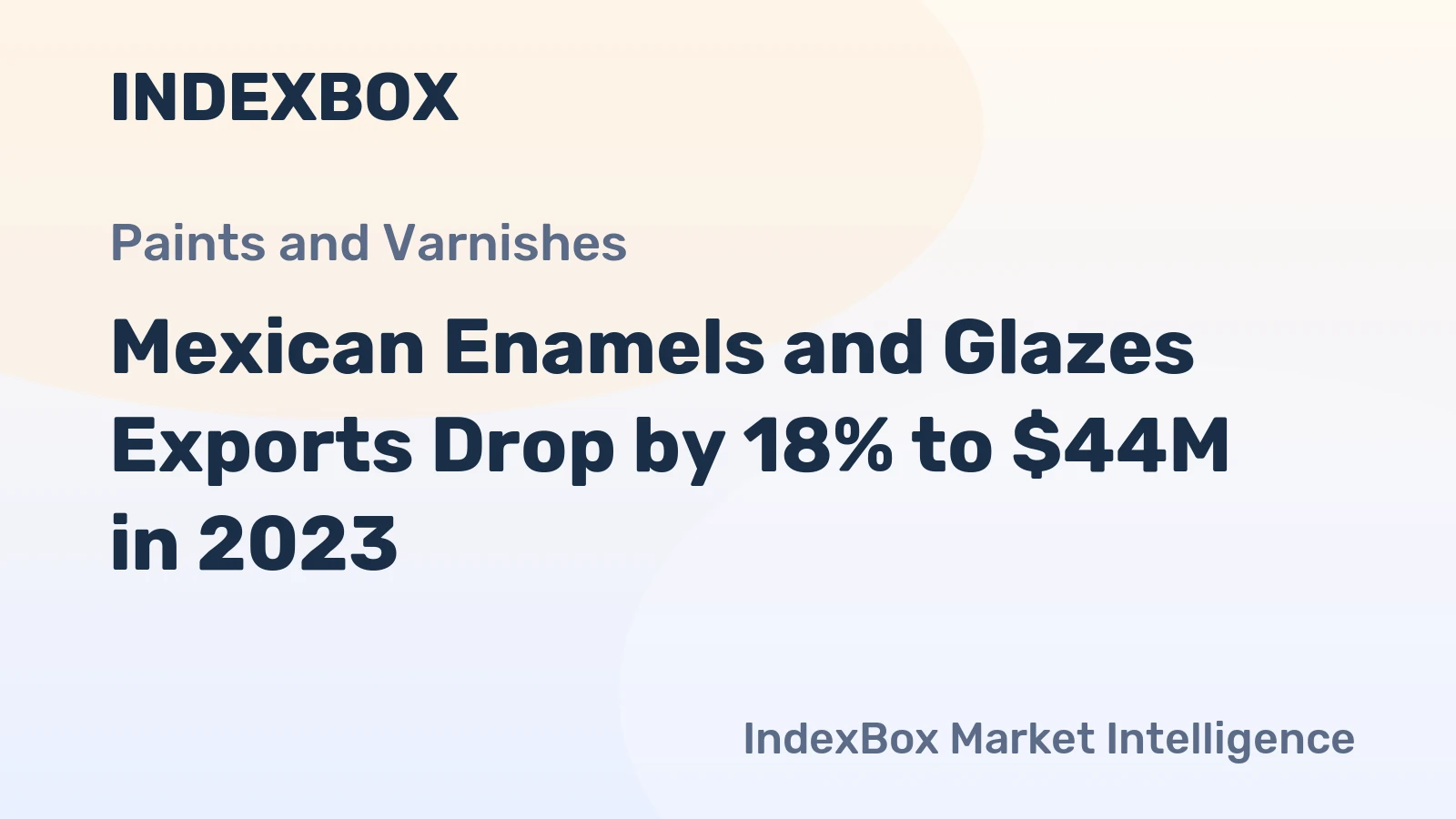 Mexican Enamels and Glazes Exports Drop by 18% to $44M in 2023