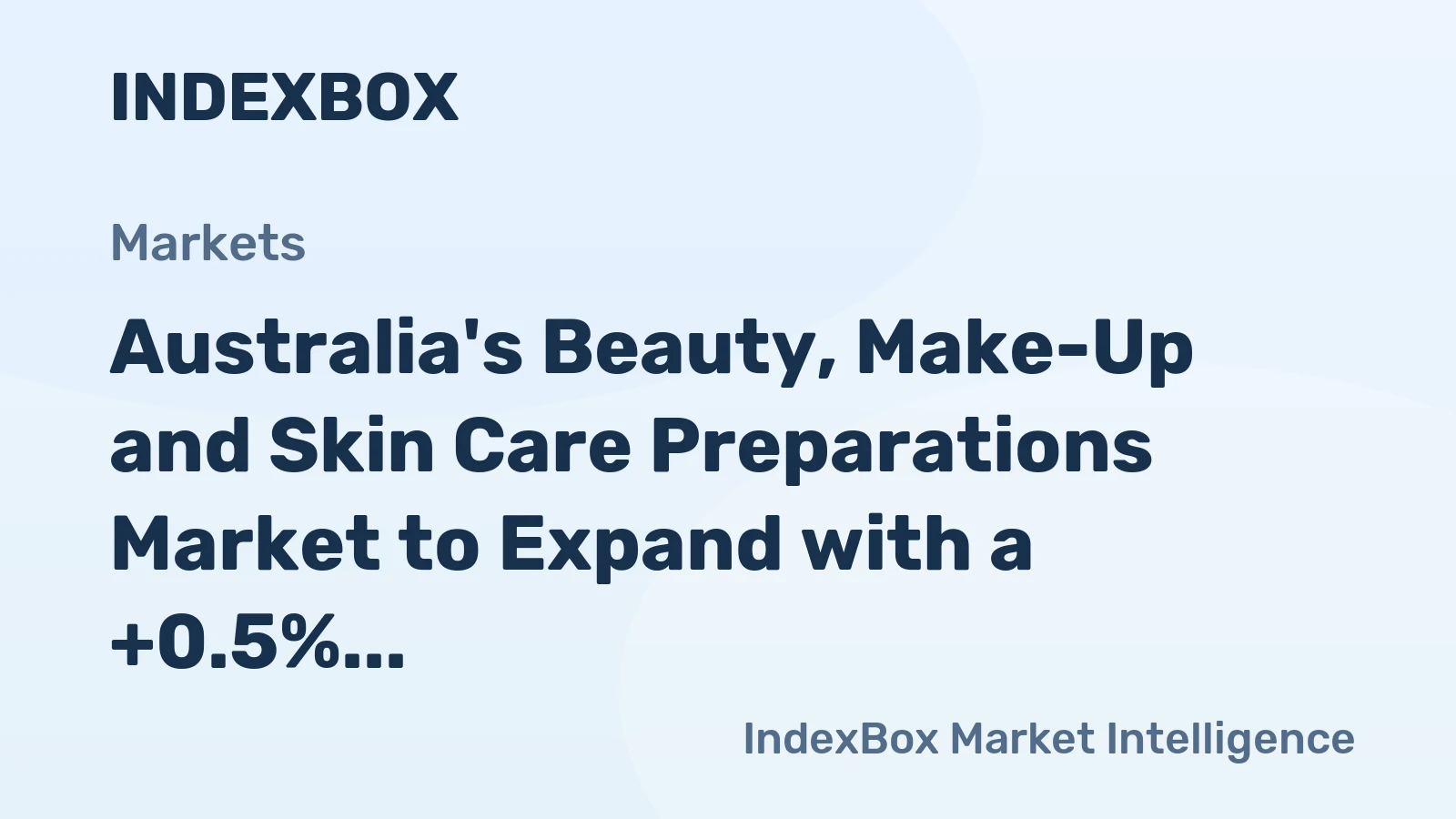 Australia's Beauty, Make-Up and Skin Care Preparations Market to Expand with a +0.5% CAGR by 2035