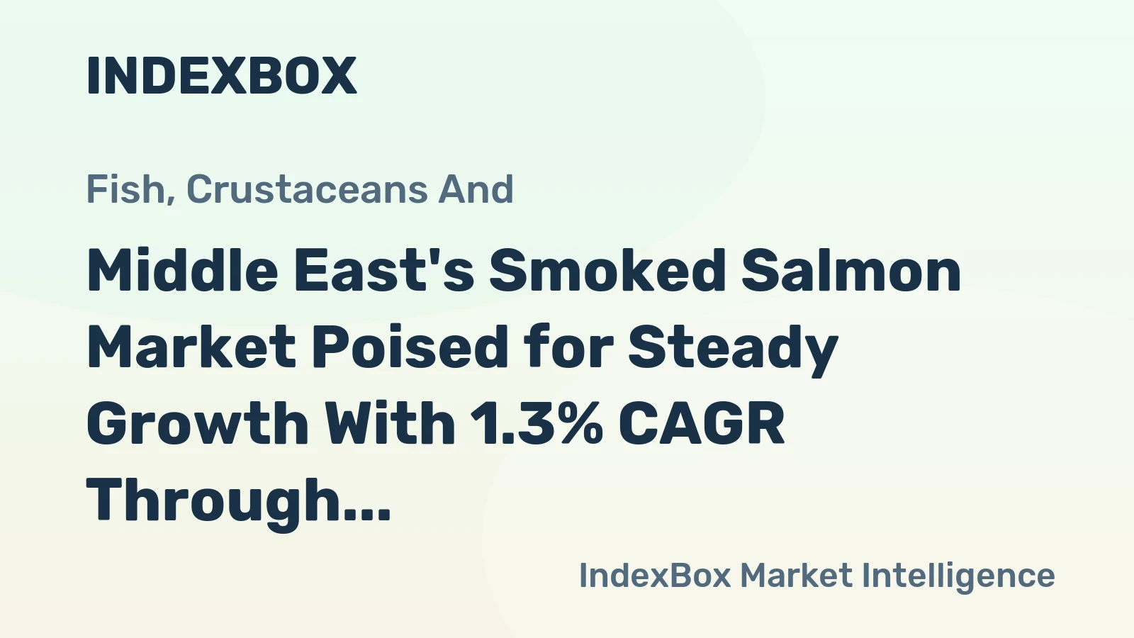 Middle East's Smoked Salmon Market Poised for Steady Growth With 1.3% CAGR Through 2035