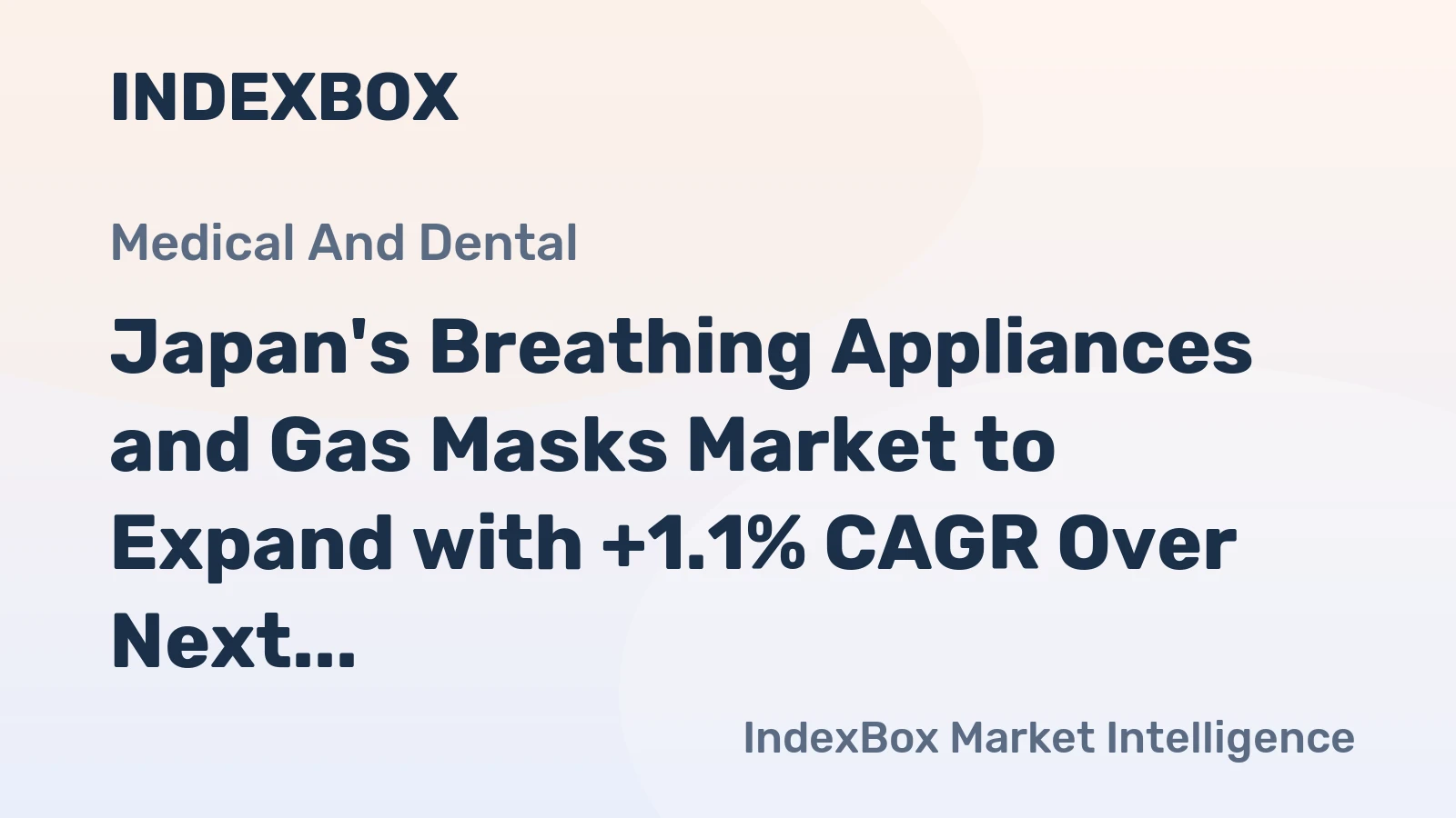 Japan's Breathing Appliances and Gas Masks Market to Expand with +1.1% CAGR Over Next Decade
