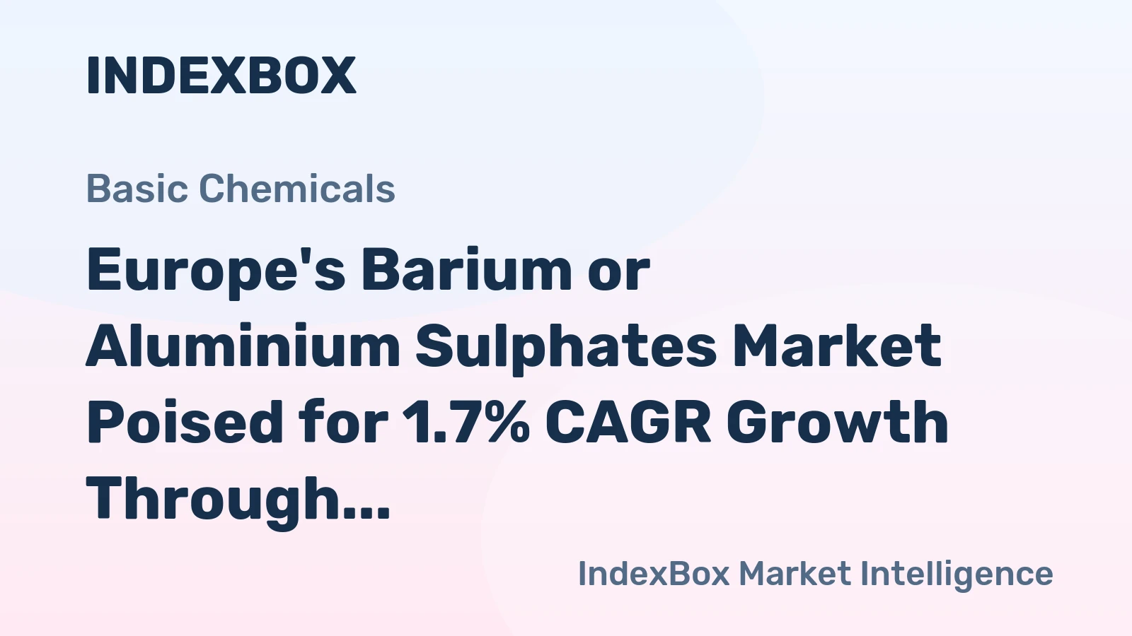 Europe's Barium or Aluminium Sulphates Market Poised for 1.7% CAGR Growth Through 2035