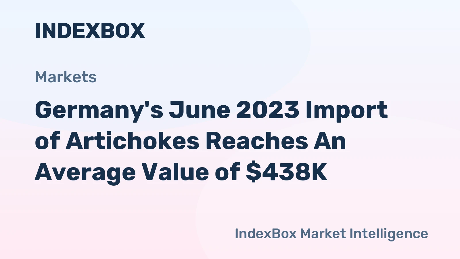 Germany's June 2023 Import of Artichokes Reaches An Average Value of $438K