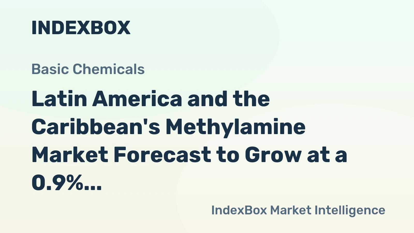 Latin America and the Caribbean's Methylamine Market Forecast to Grow at a 0.9% CAGR Through 2035