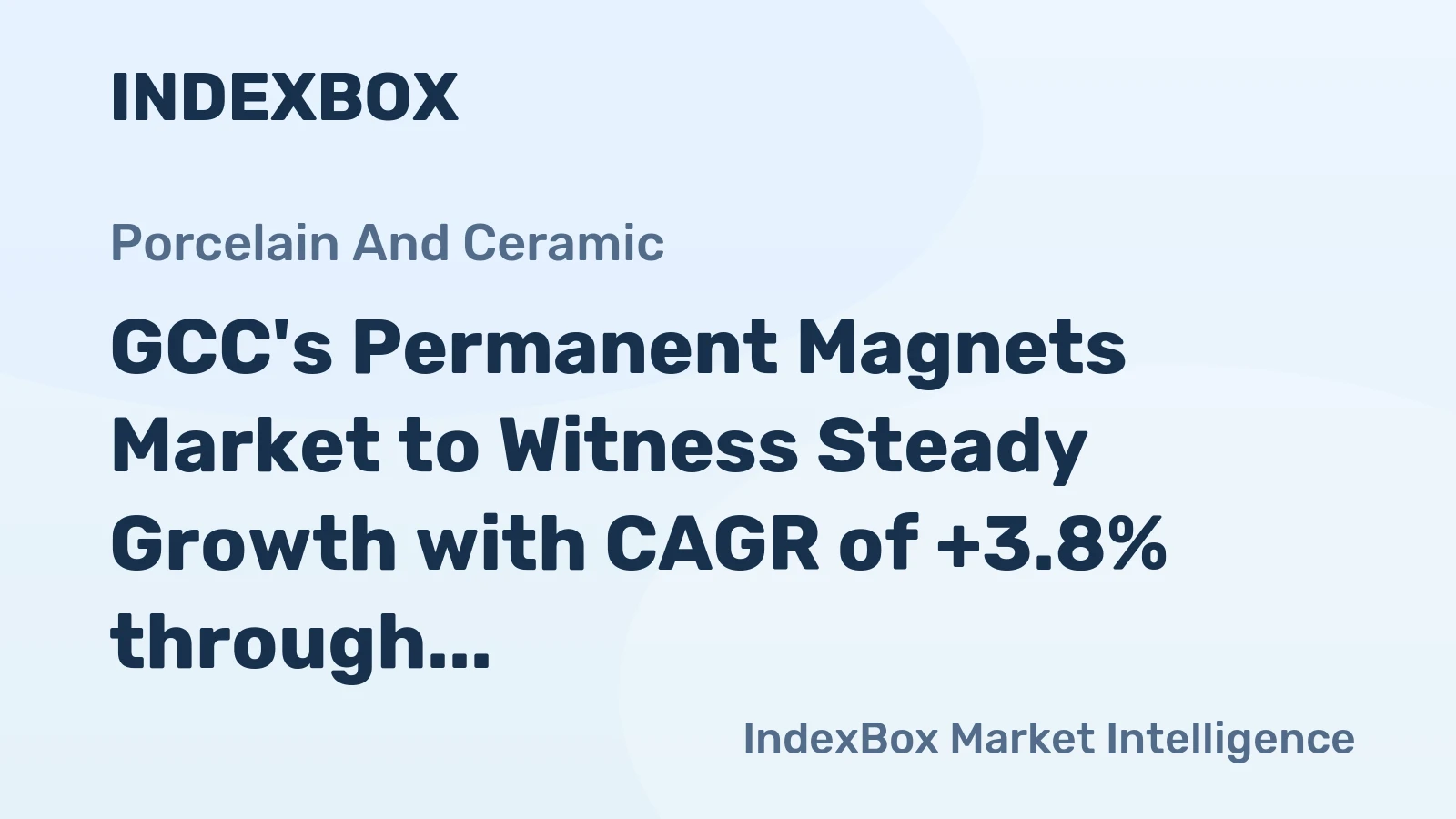 GCC's Permanent Magnets Market to Witness Steady Growth with CAGR of +3.8% through 2035, Reaching $53M in Value