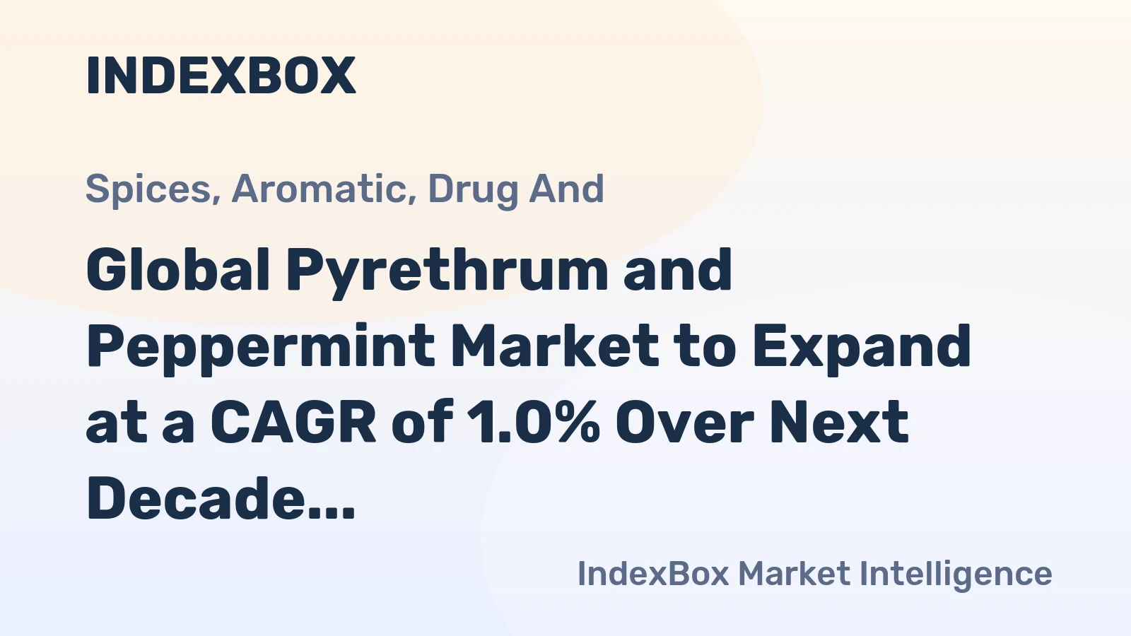 Global Pyrethrum and Peppermint Market to Expand at a CAGR of 1.0% Over Next Decade