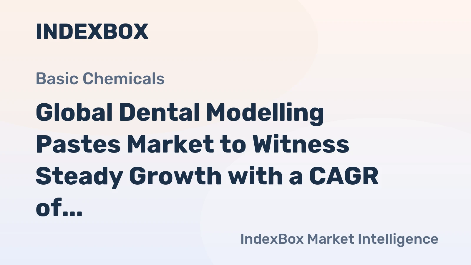 Global Dental Modelling Pastes Market to Witness Steady Growth with a CAGR of +2.6% from 2024 to 2035