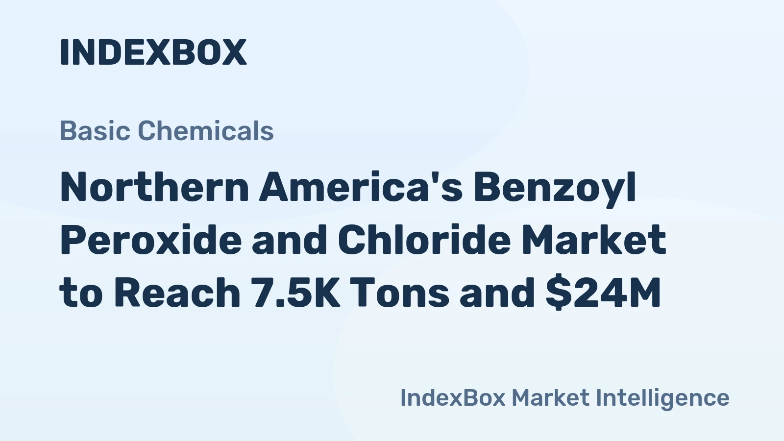 Northern America's Benzoyl Peroxide and Chloride Market to Reach 7.5K Tons and $24M