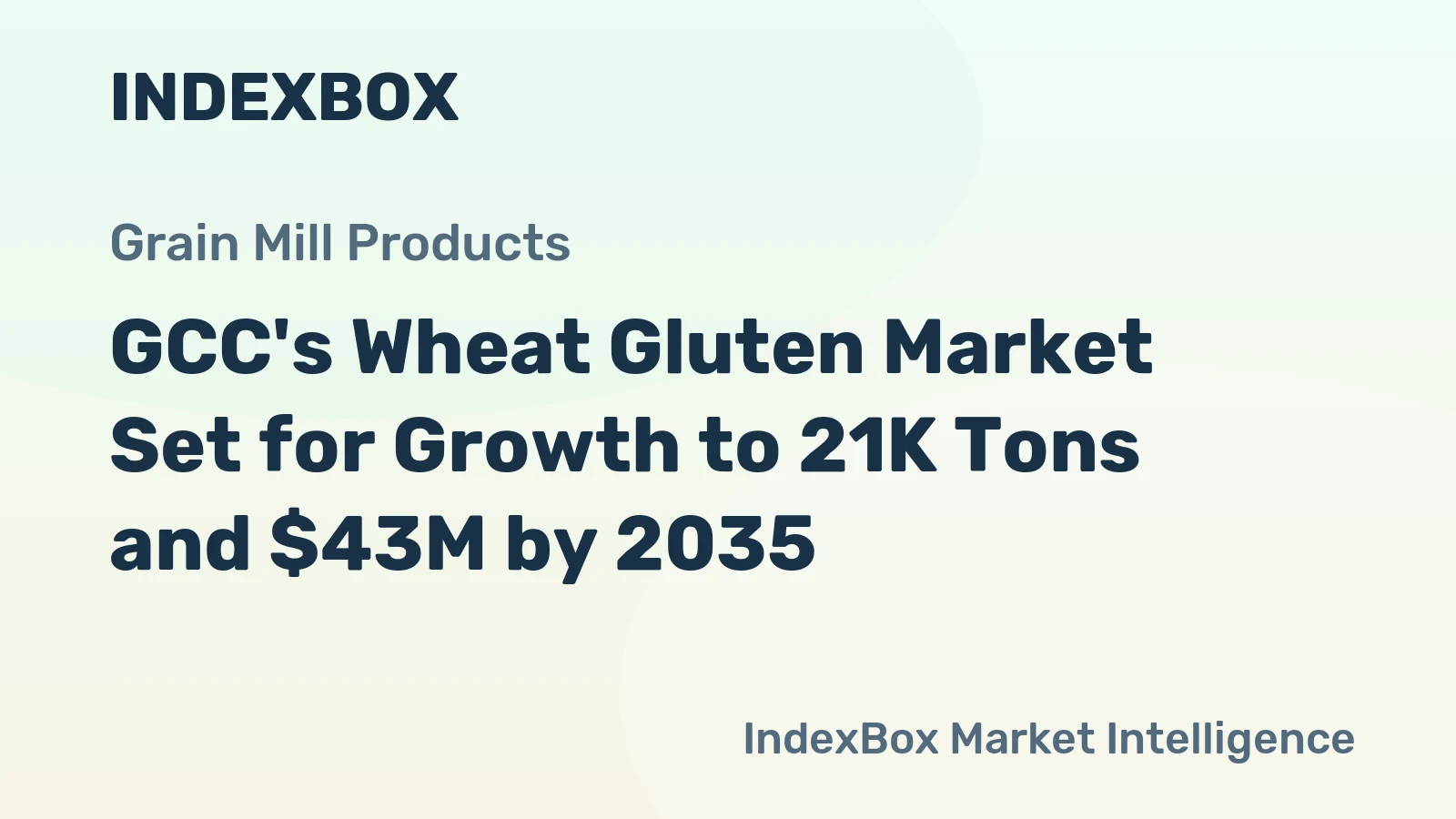 GCC's Wheat Gluten Market Set for Growth to 21K Tons and $43M by 2035