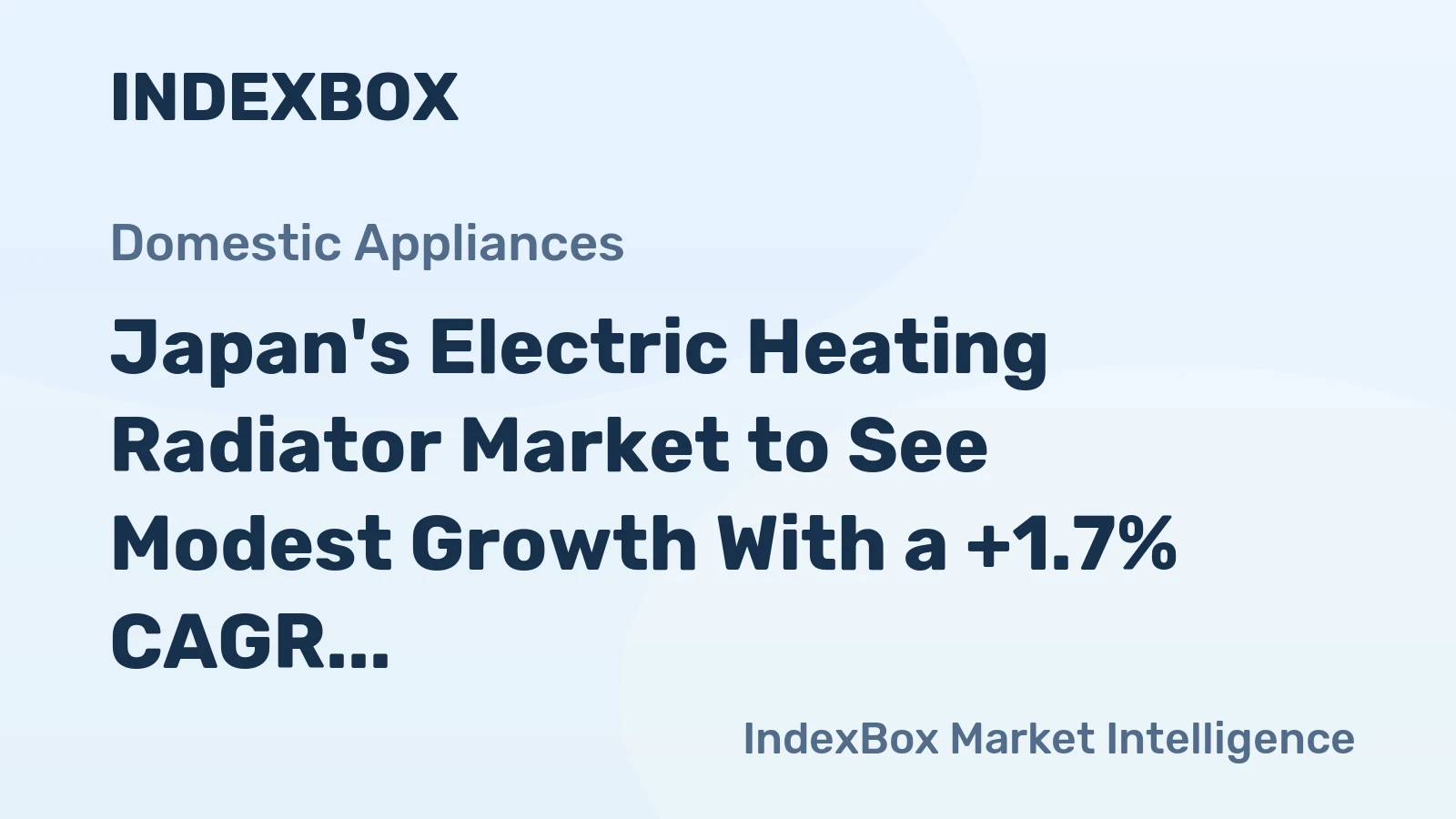 Japan's Electric Heating Radiator Market to See Modest Growth With a +1.7% CAGR Through 2035