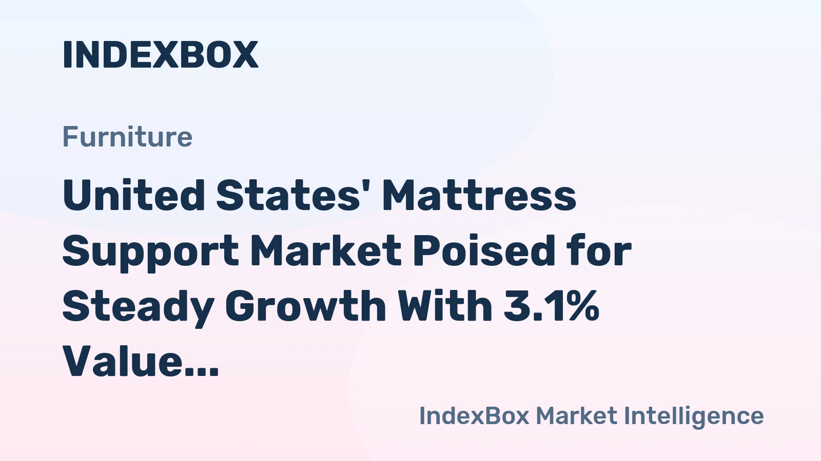 United States' Mattress Support Market Poised for Steady Growth With 3.1% Value CAGR Through 2035