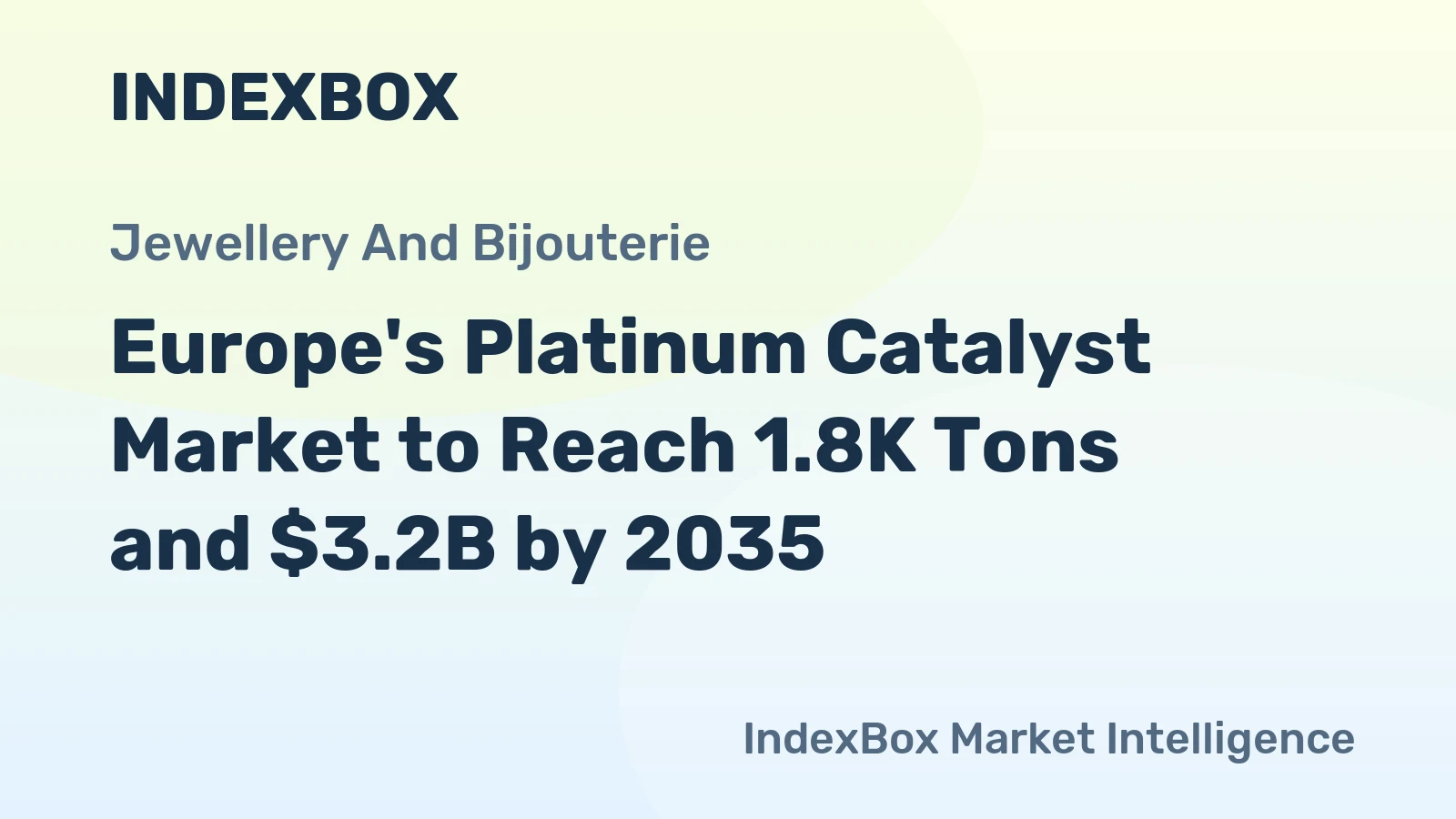 Europe's Platinum Catalyst Market to Reach 1.8K Tons and $3.2B by 2035