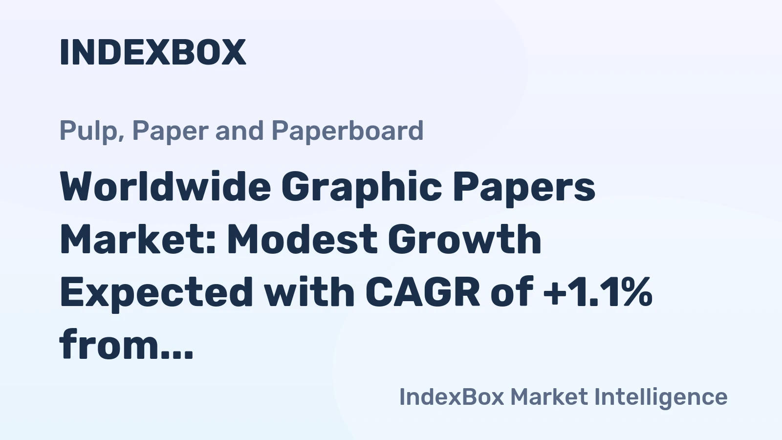 Worldwide Graphic Papers Market: Modest Growth Expected with CAGR of +1.1% from 2024 to 2035