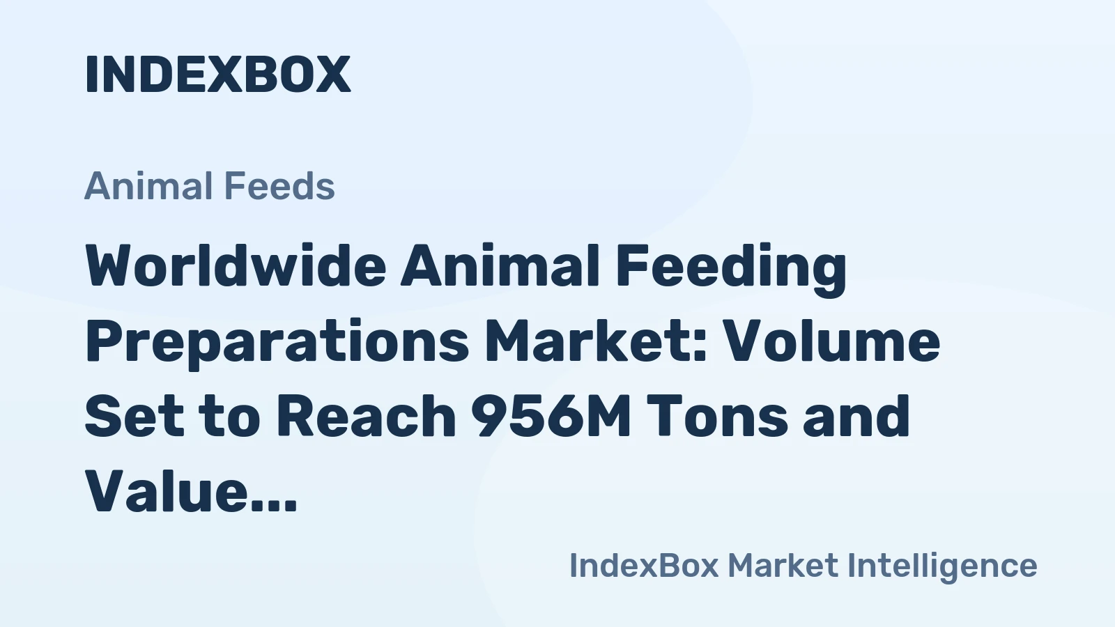 Worldwide Animal Feeding Preparations Market: Volume Set to Reach 956M Tons and Value to Hit $1,448.9B by 2035