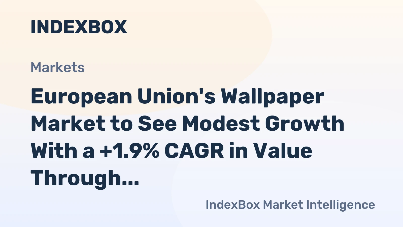 European Union's Wallpaper Market to See Modest Growth With a +1.9% CAGR in Value Through 2035
