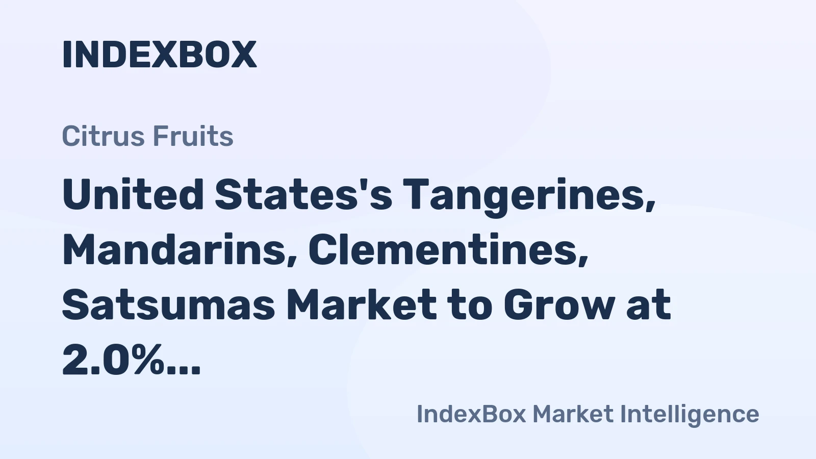 United States's Tangerines, Mandarins, Clementines, Satsumas Market to Grow at 2.0% CAGR from 2024-2035