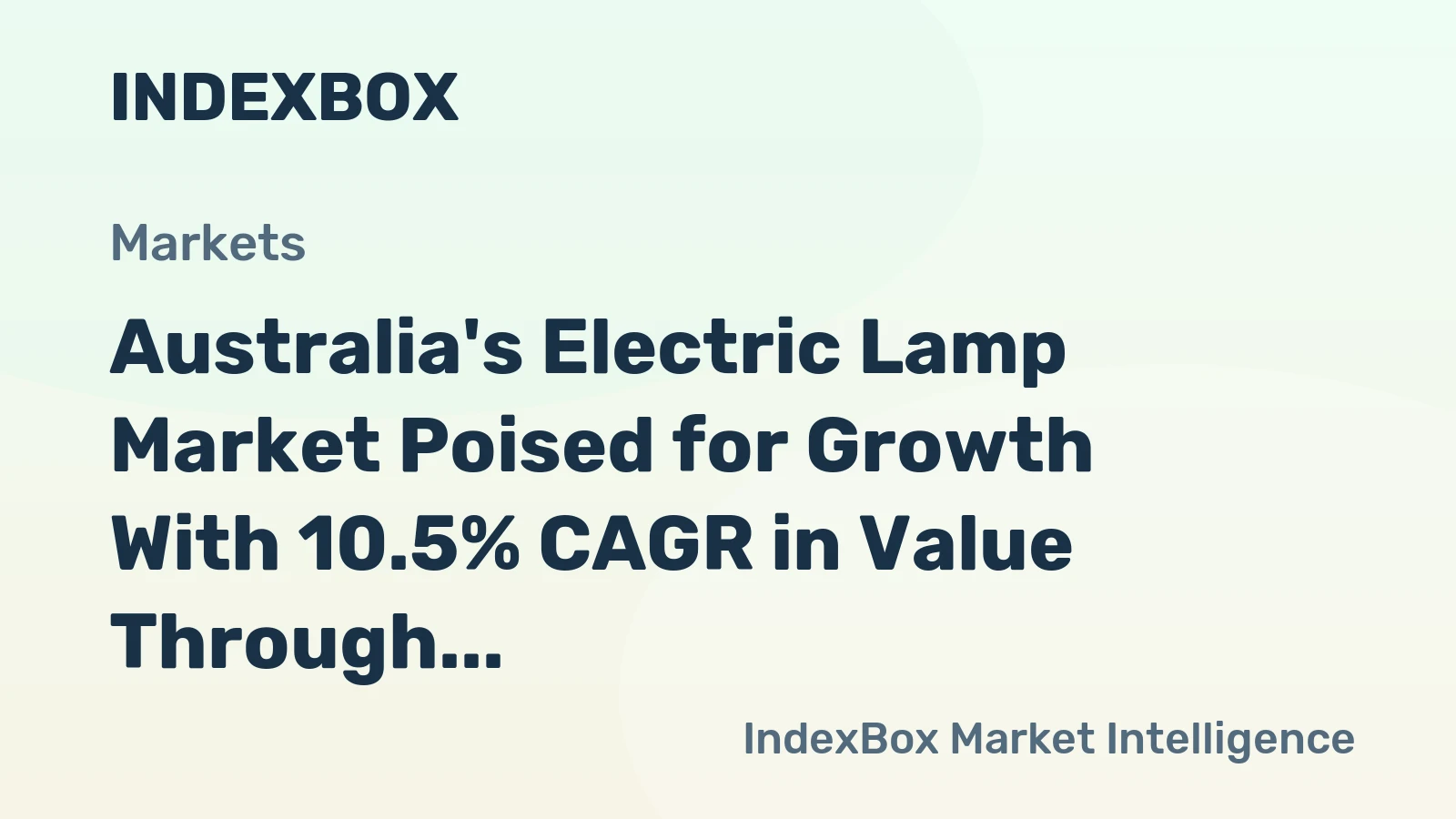 Australia's Electric Lamp Market Poised for Growth With 10.5% CAGR in Value Through 2035