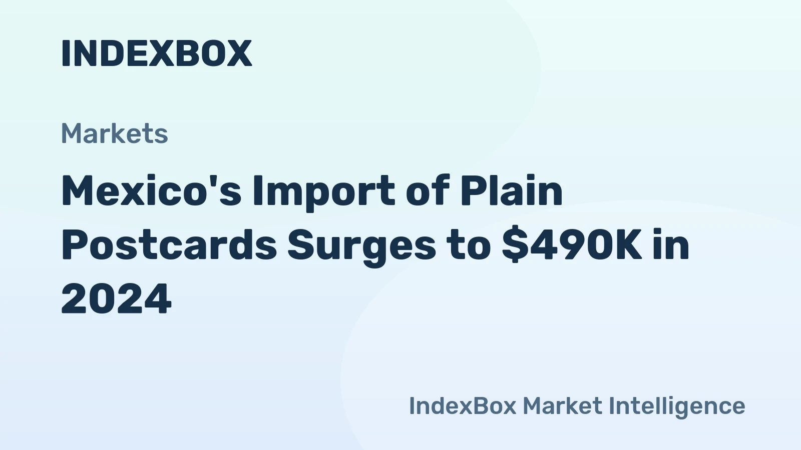 Mexico's Import of Plain Postcards Surges to $490K in 2024