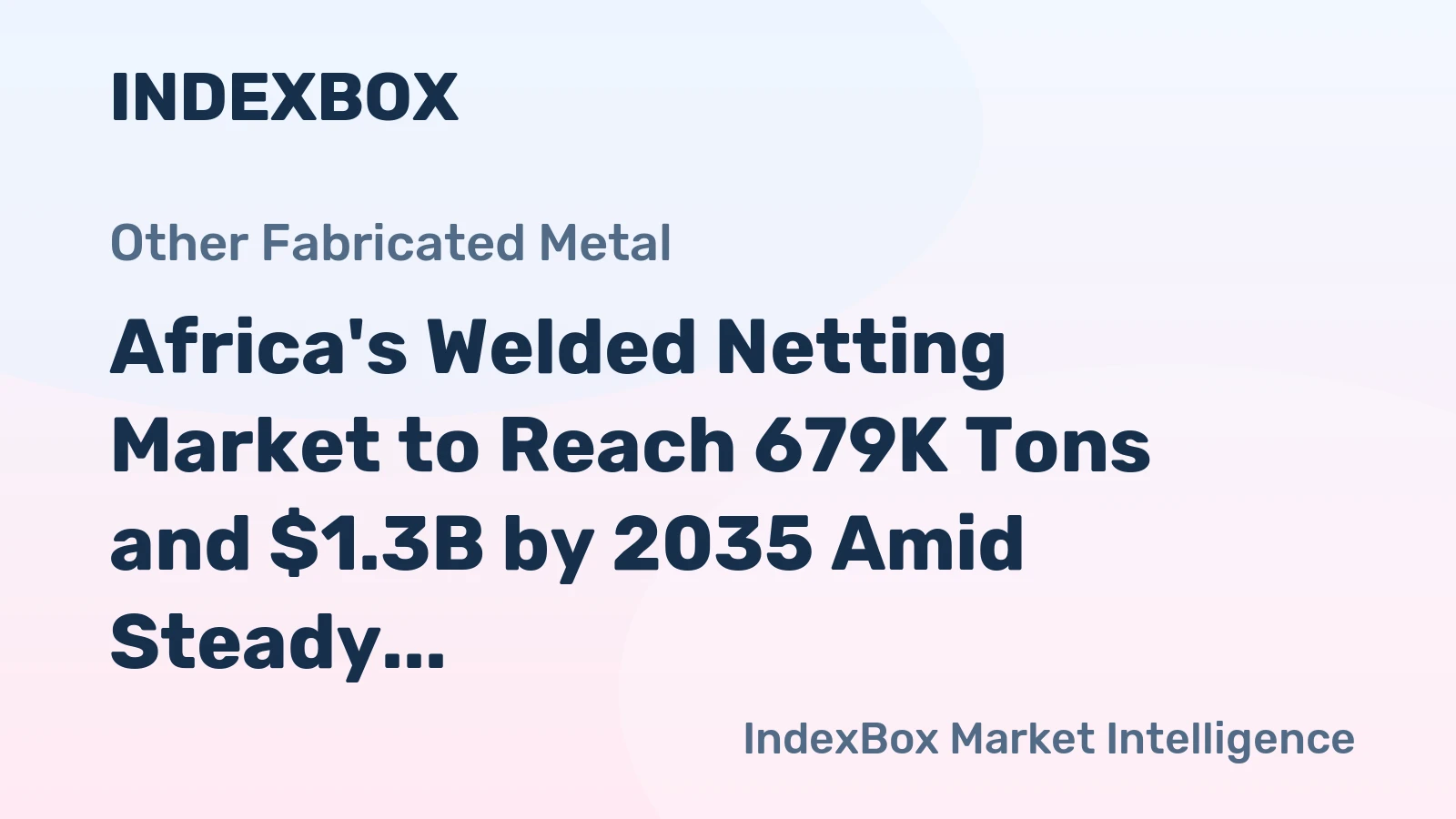 Africa's Welded Netting Market to Reach 679K Tons and $1.3B by 2035 Amid Steady Growth