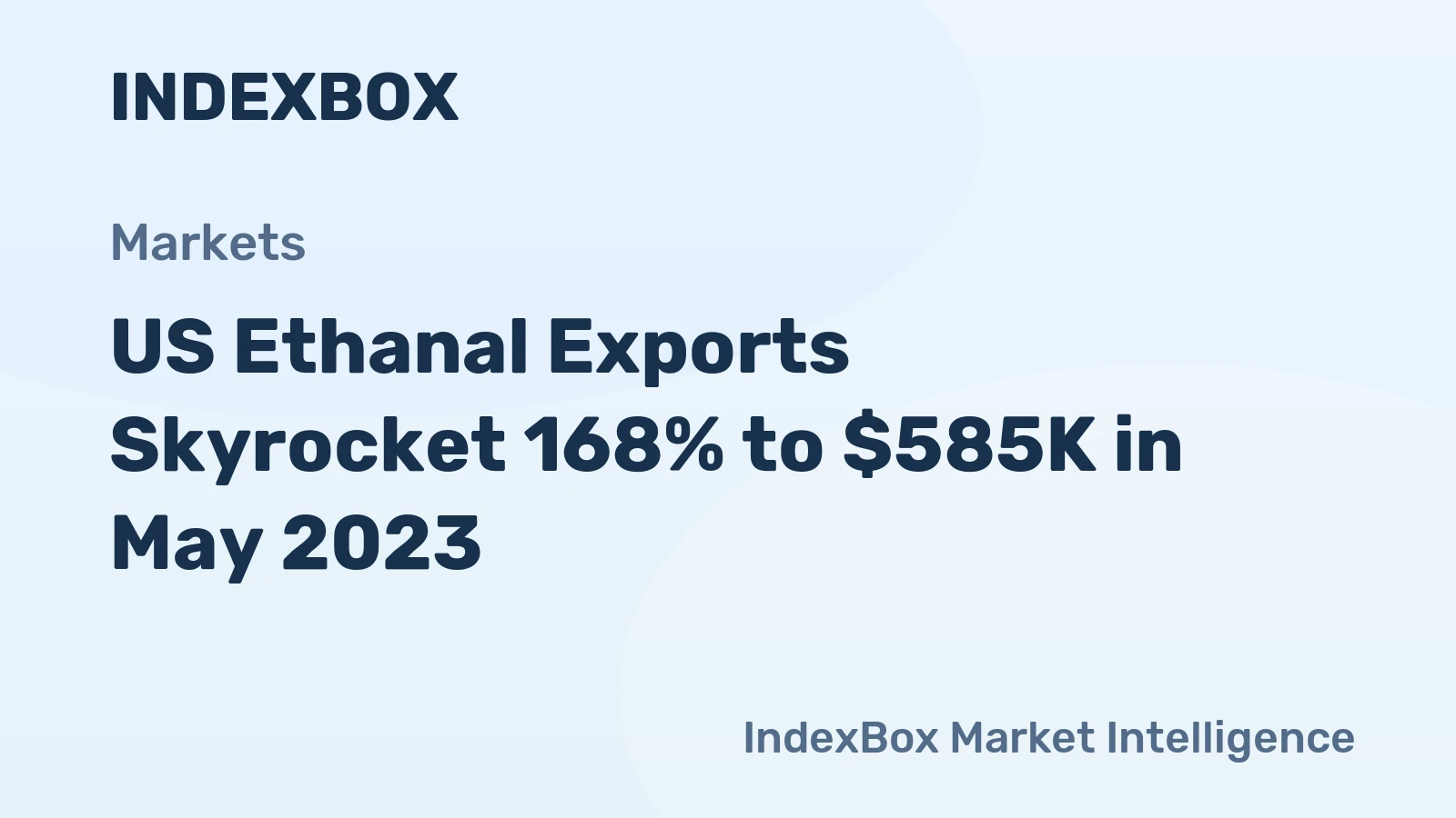 US Ethanal Exports Skyrocket 168% to $585K in May 2023