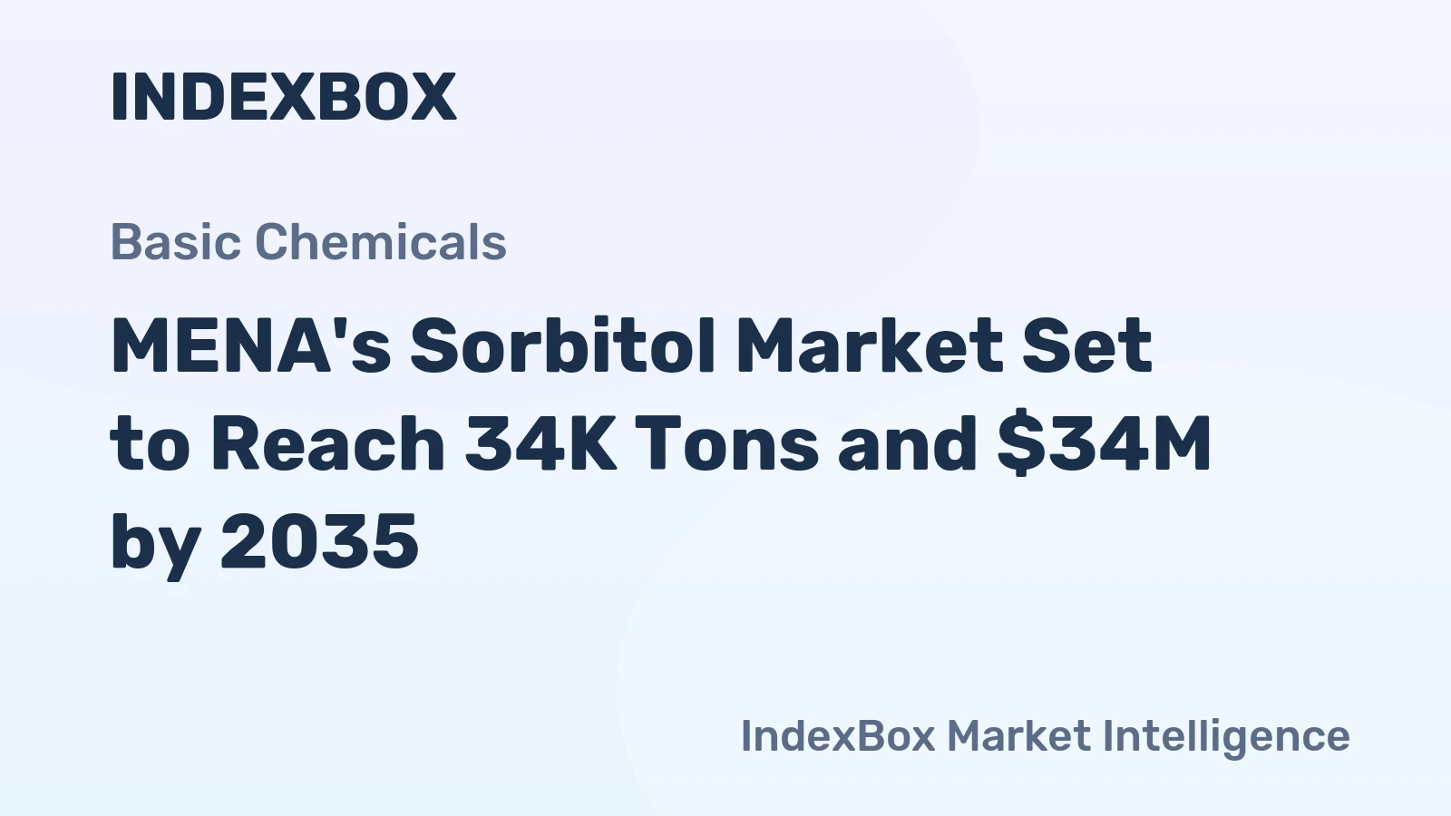 MENA's Sorbitol Market Set to Reach 34K Tons and $34M by 2035