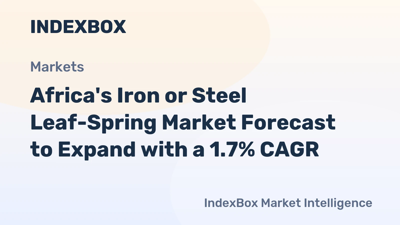 Africa's Iron or Steel Leaf-Spring Market Forecast to Expand with a 1.7% CAGR