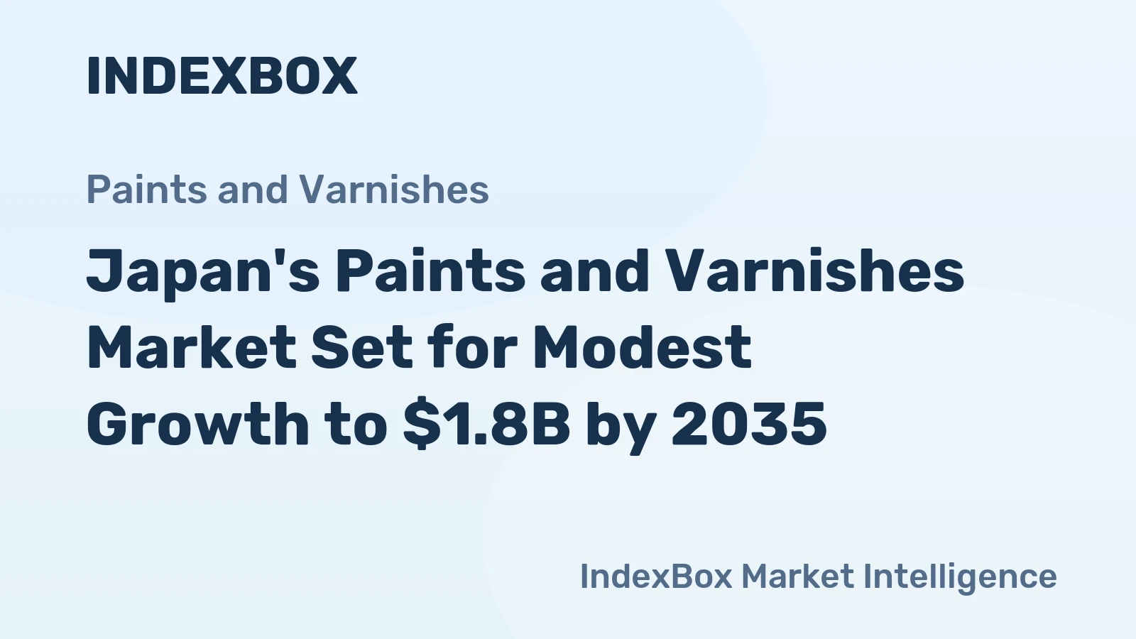 Japan's Paints and Varnishes Market Set for Modest Growth to $1.8B by 2035