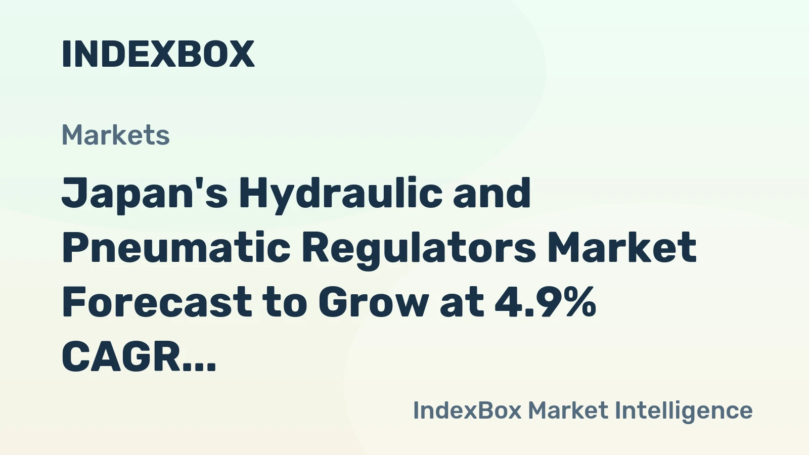 Japan's Hydraulic and Pneumatic Regulators Market Forecast to Grow at 4.9% CAGR Through 2035