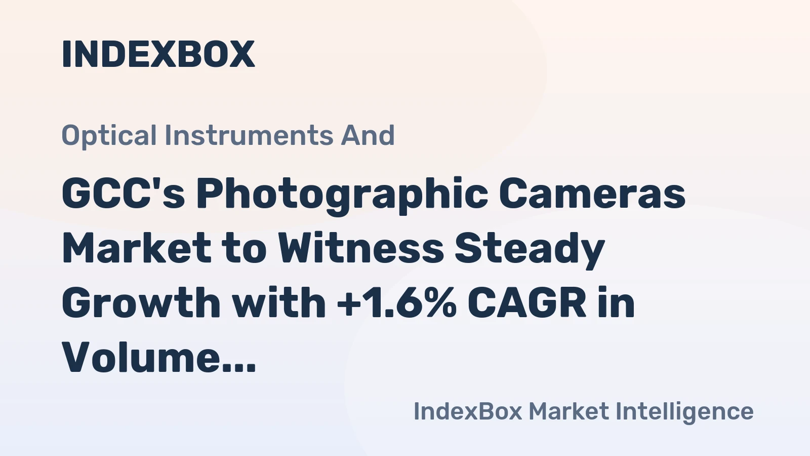 GCC's Photographic Cameras Market to Witness Steady Growth with +1.6% CAGR in Volume and +2.4% CAGR in Value from 2024 to 2035