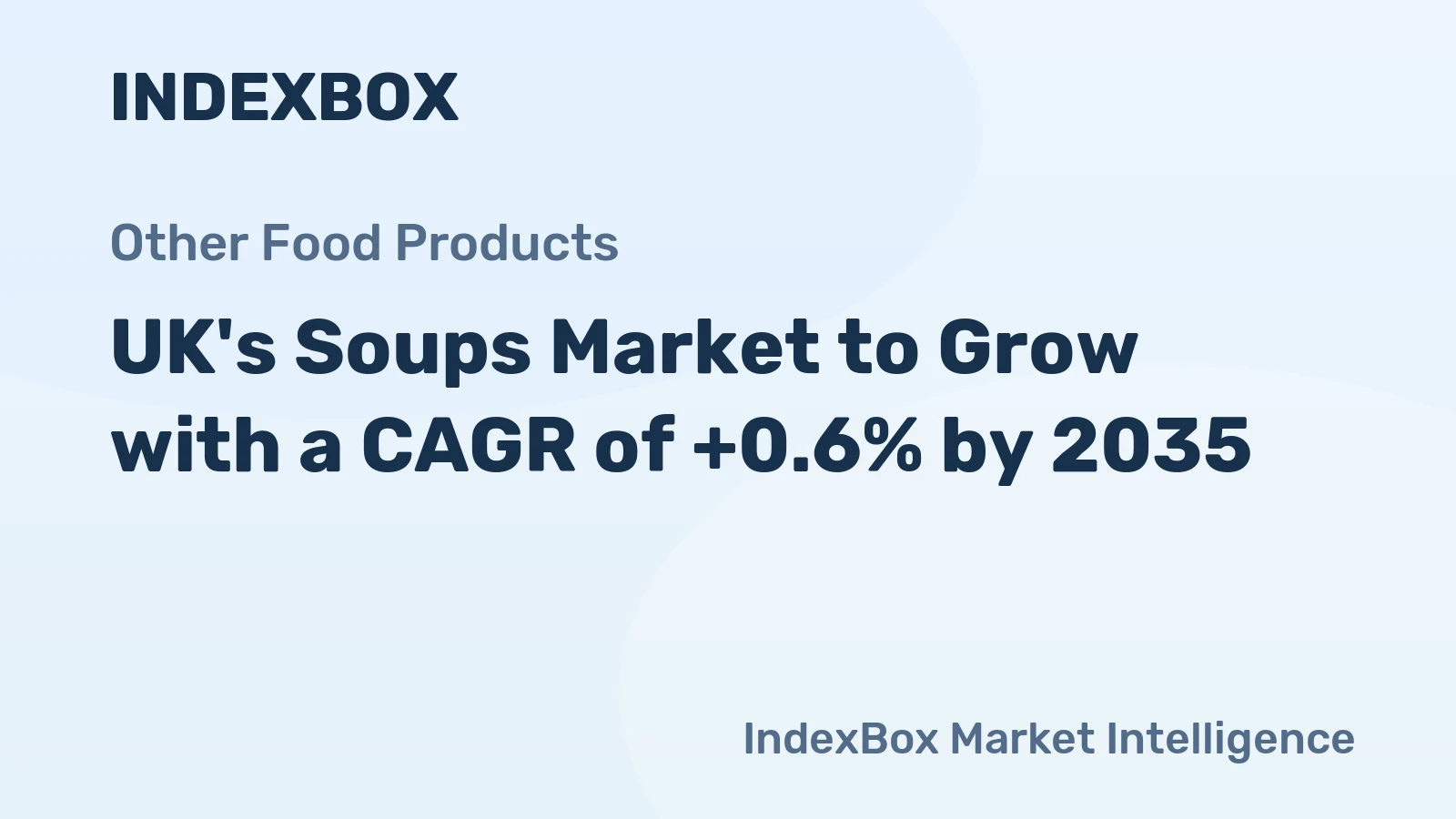 UK's Soups Market to Grow with a CAGR of +0.6% by 2035