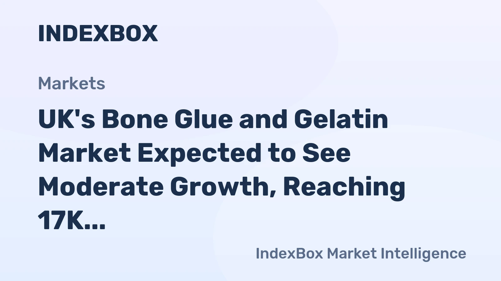 UK's Bone Glue and Gelatin Market Expected to See Moderate Growth, Reaching 17K Tons and $135M by 2035