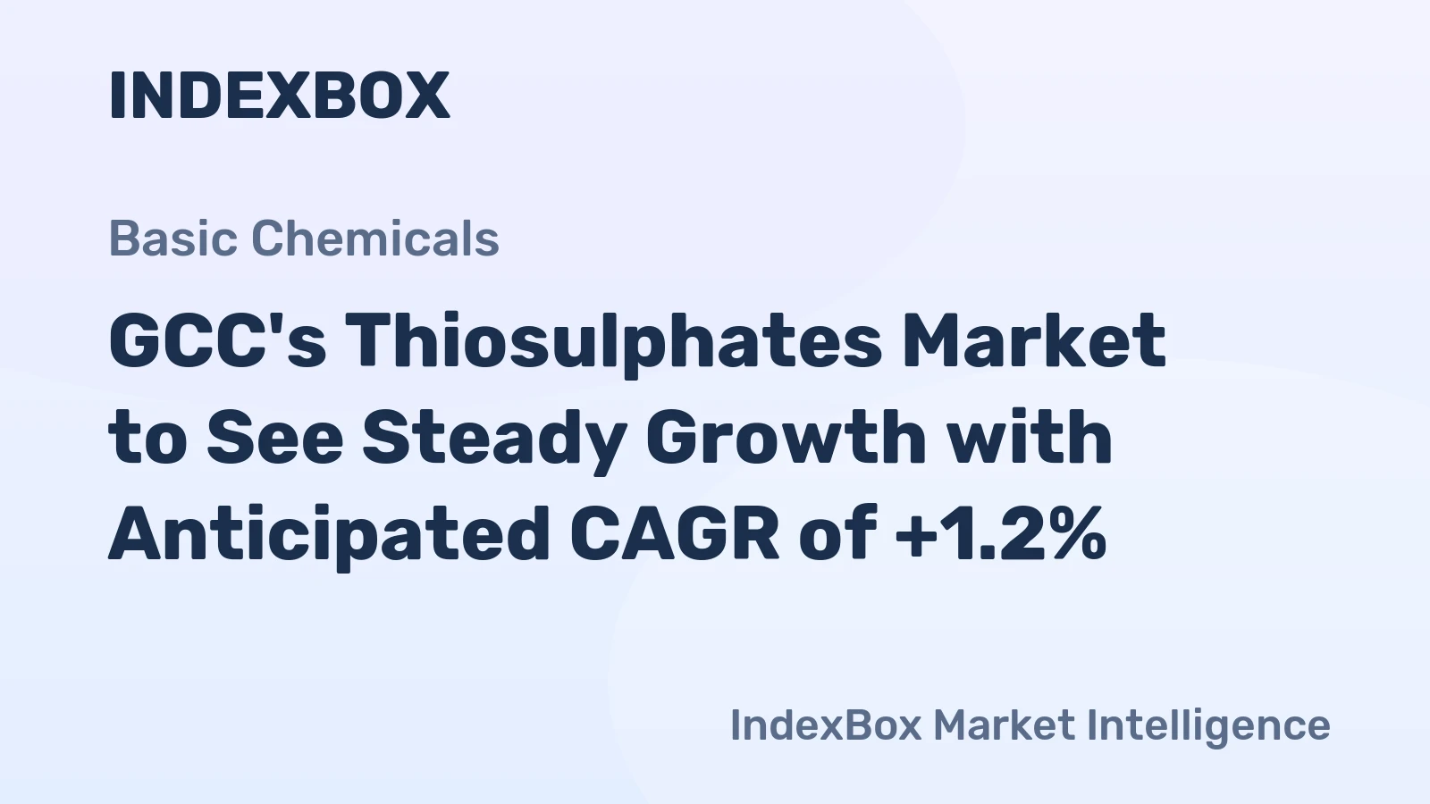 GCC's Thiosulphates Market to See Steady Growth with Anticipated CAGR of +1.2%
