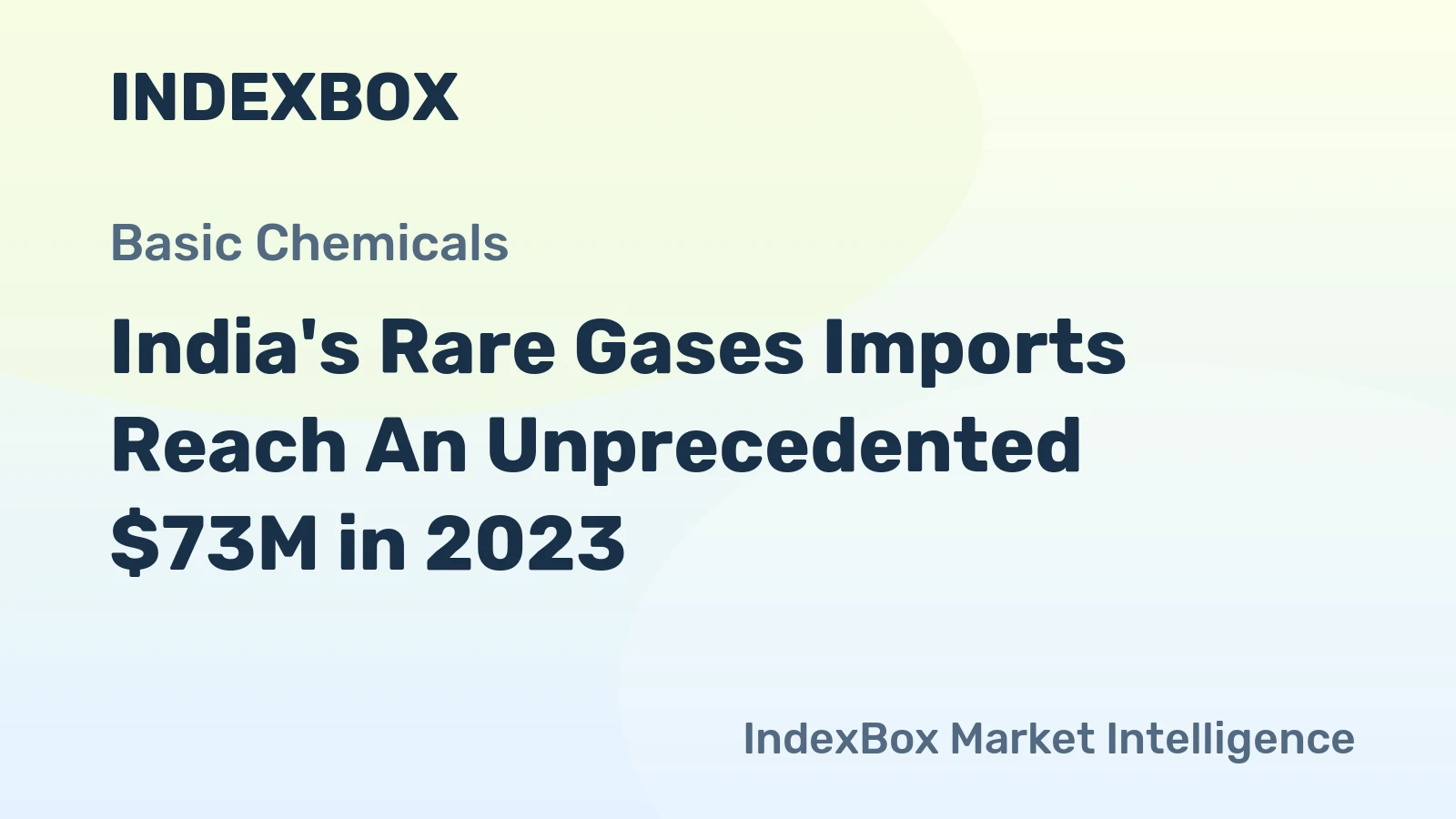 India's Rare Gases Imports Reach An Unprecedented $73M in 2023