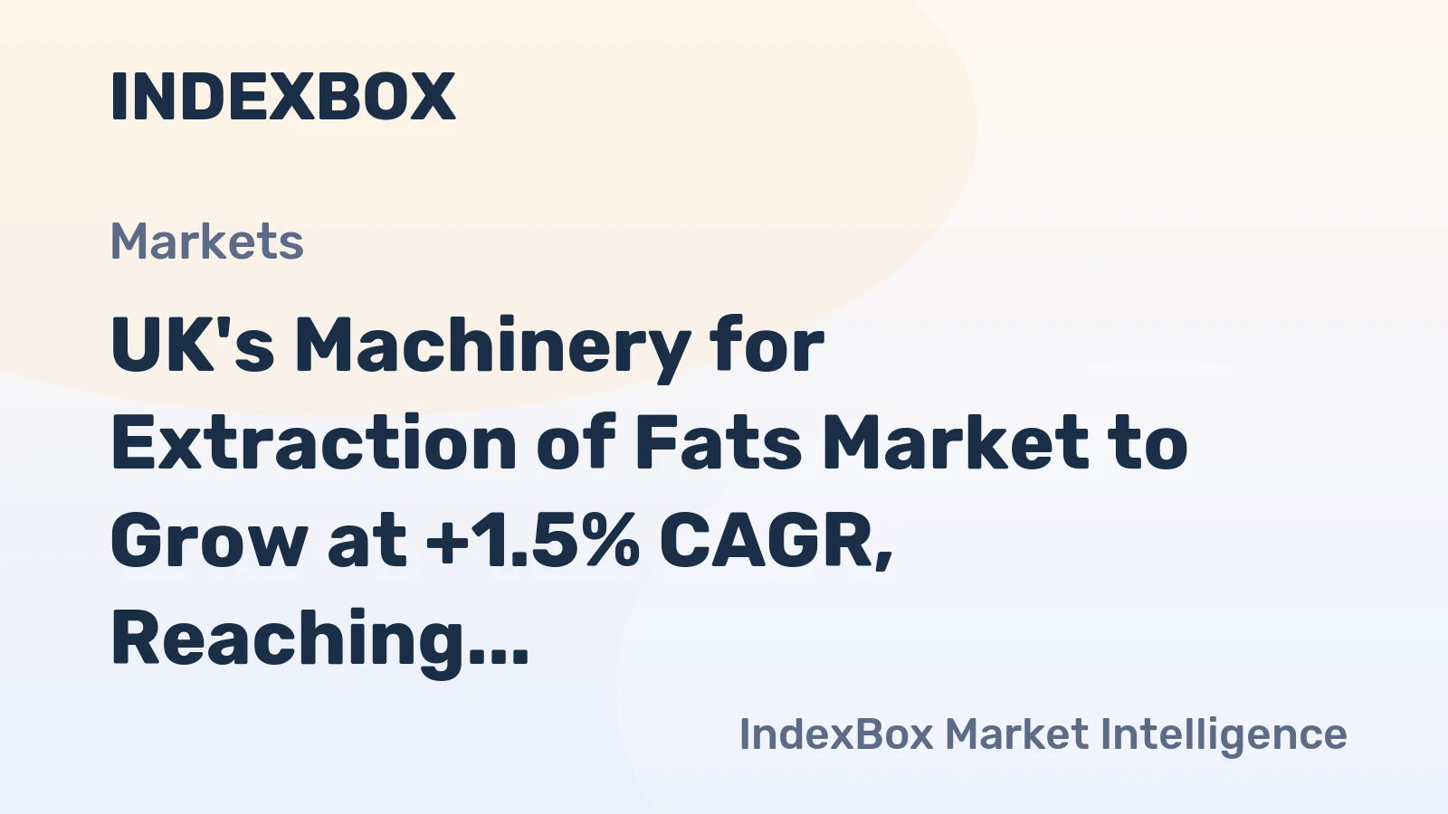 UK's Machinery for Extraction of Fats Market to Grow at +1.5% CAGR, Reaching 9.3K Units by 2035