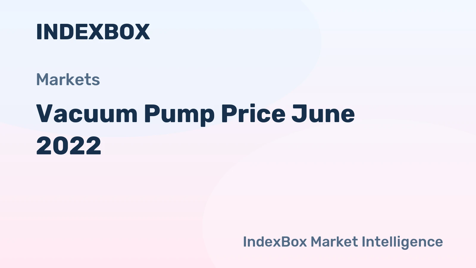 Vacuum Pump Price June 2022