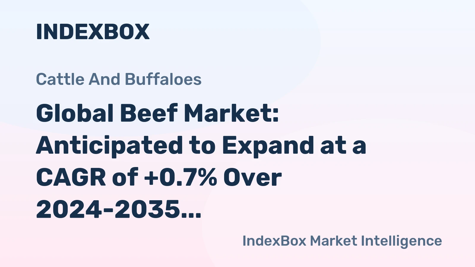 Global Beef Market: Anticipated to Expand at a CAGR of +0.7% Over 2024-2035, Reaching 81M Tons