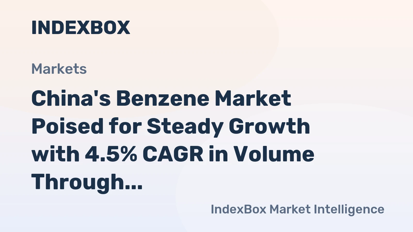China's Benzene Market Poised for Steady Growth with 4.5% CAGR in Volume Through 2035