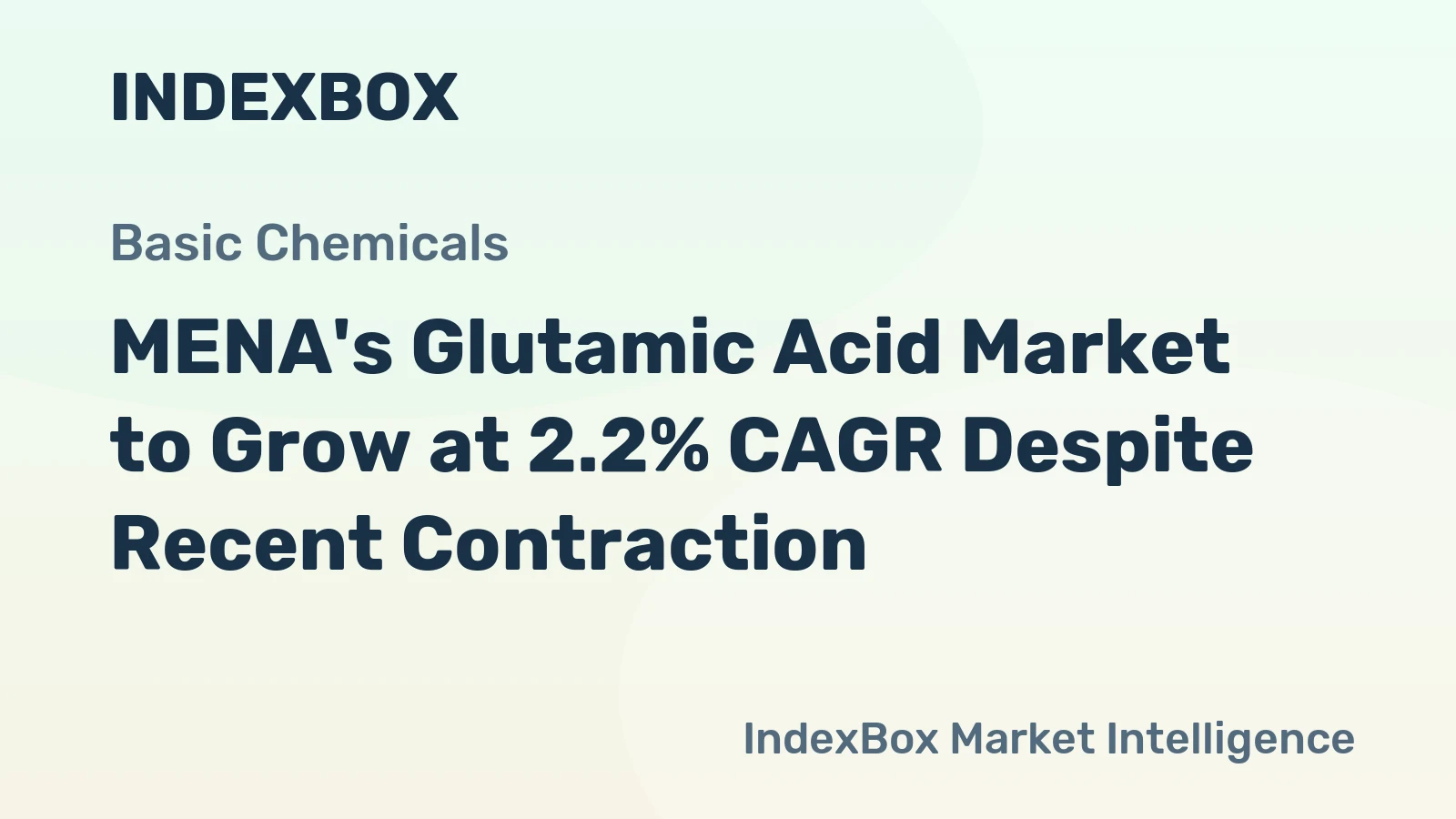 MENA's Glutamic Acid Market to Grow at 2.2% CAGR Despite Recent Contraction